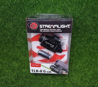 Streamlight TLR8 G Sub 500 Lumen Light & Green Laser for Sig P365 ...