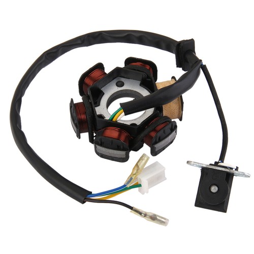 6 Pole Generator Coil Magneto Stator Plate GY6 110 125cc ATV PIT DITR ...