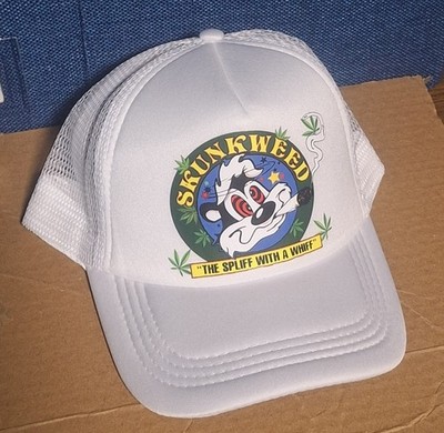 Adjustable Trucker Baseball Hat Cap Looney Skunkweed Pepe Le Pew White ...