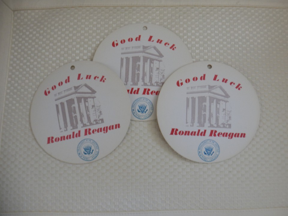 Ronald Reagan Carboard White House Badges (3) | eBay