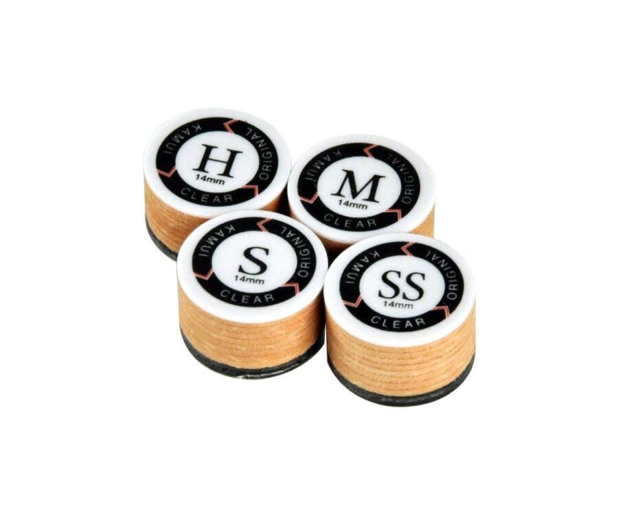 KAMUI HARD ORIGINAL BROWN CLEAR POOL CUE TIPS H HARDNESS BRAND NEW FREE ...