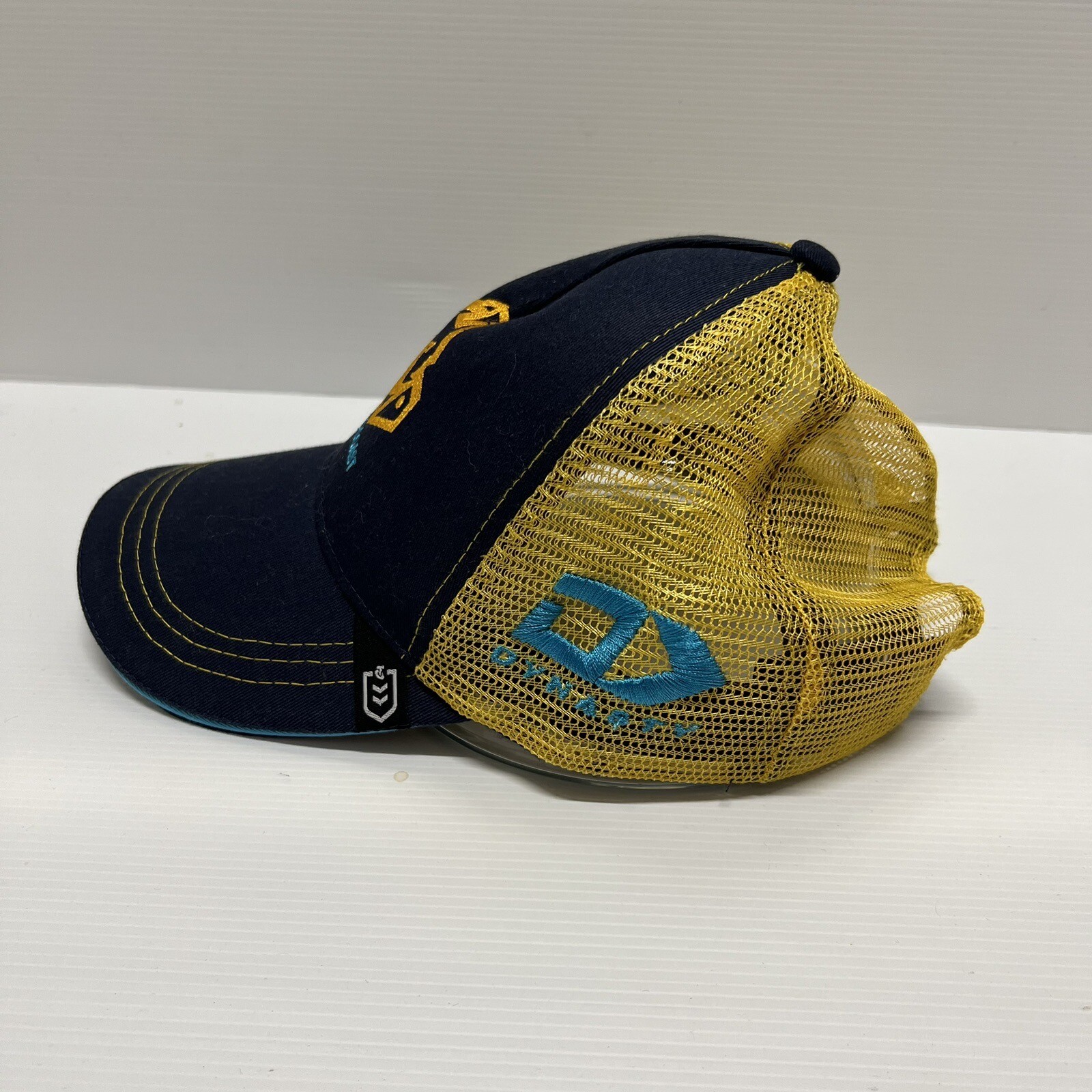 NRL Gold Coast Titans Cap Trucker Member Hat SnapBack Blue & Yellow ...