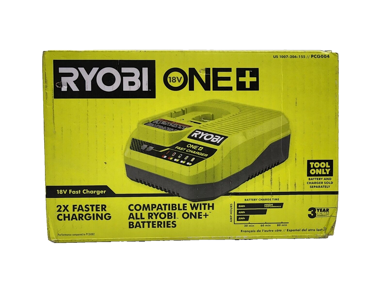 RYOBI ONE 18V Fast Charger PCG004 (Tool Only) for sale online | eBay
