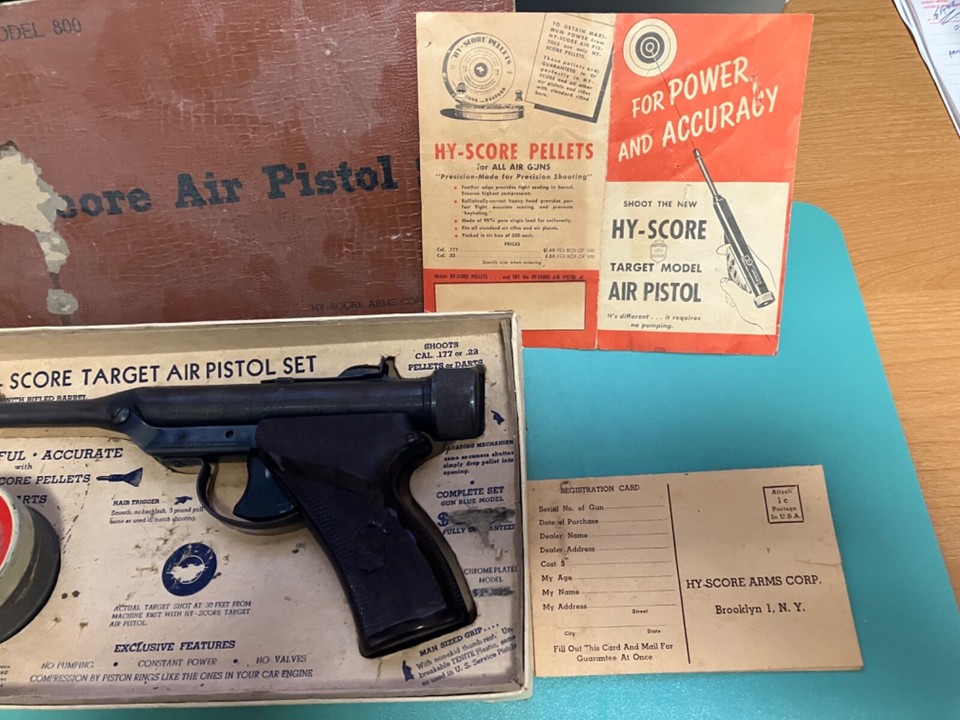 Hy-Score Model 800 22 cal target air pistol | eBay