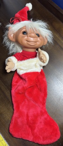 Large Vintage Troll Big Head 24" by SMITHY Troll Doll Christmas Elf ...