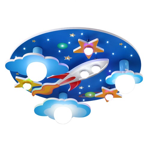 LED Modern Children's Ceiling Lamp Remote Cartoon Kids Bedroom Lighting ...