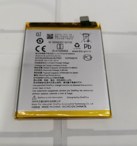 3700mAh 3.85V BLP685 Battery For 6T 1+6t 7 1+7 Mobile Phone | eBay