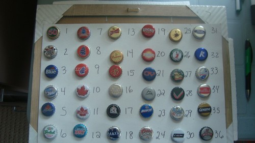 CRAFT OR COLLECT 16 BEER BOTTLE CAPS FROM CANADA LABATT MOLSON COORS OV ...