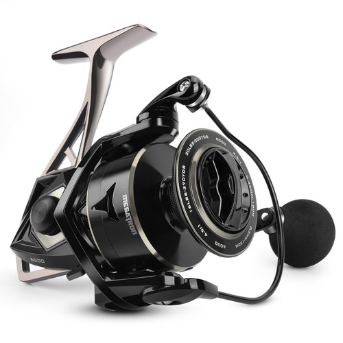 KastKing MegaTron 6000 Spinning Reel 39.5 lb Smooth Drag Saltwater ...