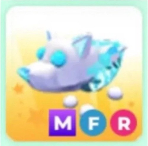 Adopt Your Pet From Me- Mega Neon Fly Ride Ice Wolf- Quick Delivery | eBay