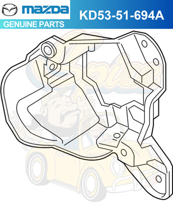 Staffa supporto fendinebbia anteriore sinistra Mazda 2013-2016 CX-5 ...