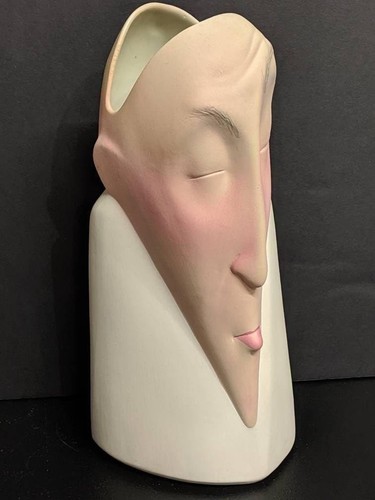 1999 14.5" Debbie Fecher Gramstad Face Vase | eBay