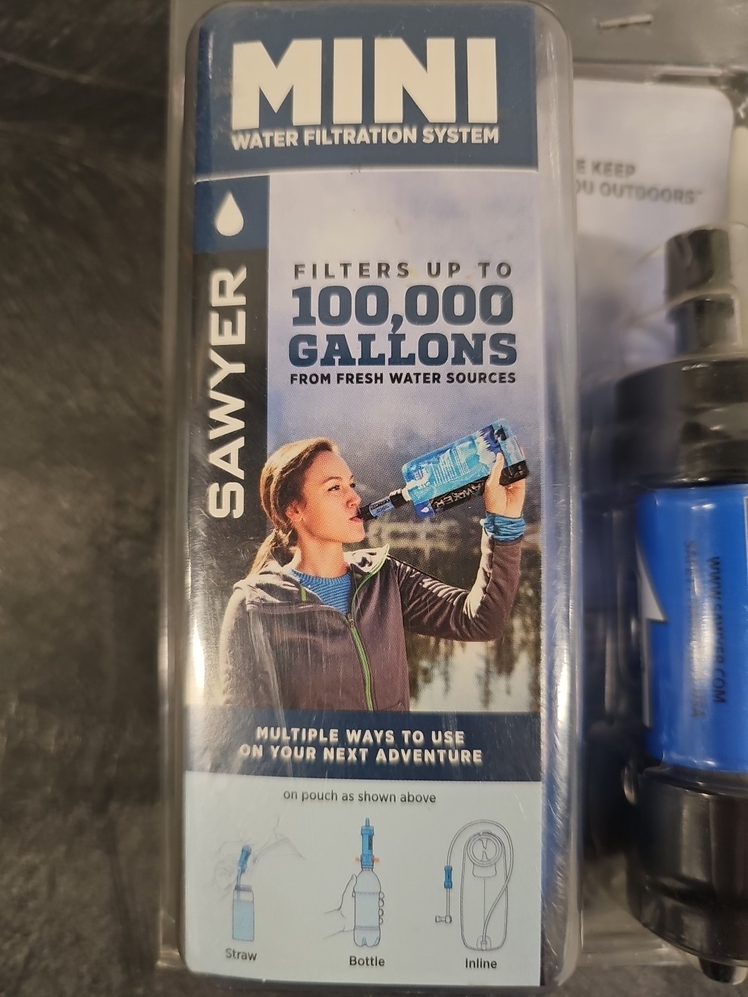 Sawyer Products Mini Water Filtration System Filter SP128 Survival ...