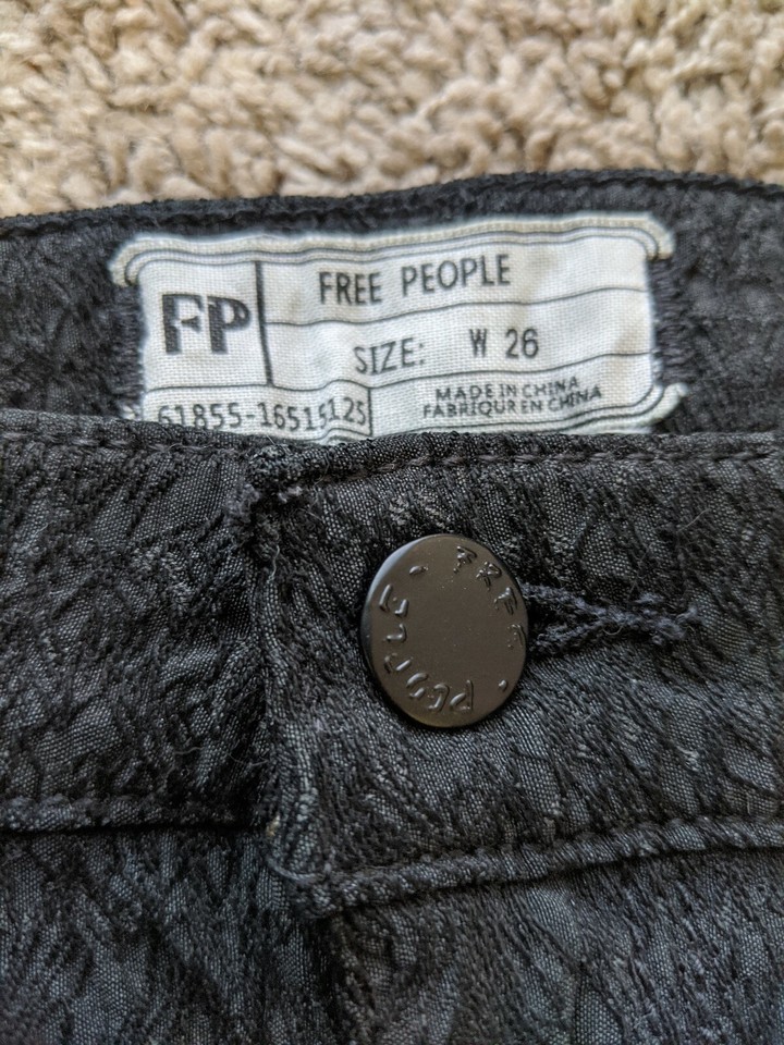Free People Textured Jeggings - Size 26 | eBay