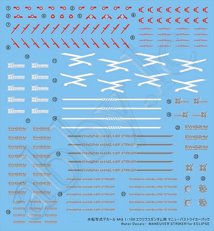 for MG 1/100 Maneuver Striker Pack Eclipse Water UV Light-Reactive ...