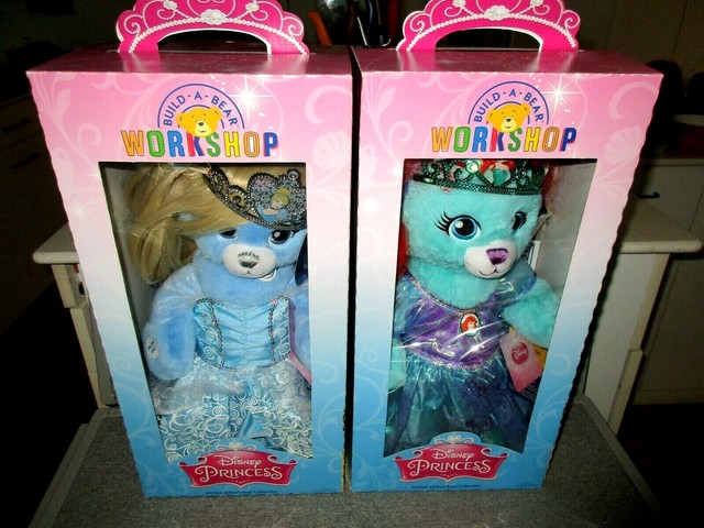 Build a Bear 💖Disney-Limited Edition-CINDERELLA & Ariel LITTLE MERMAID ...