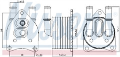Nissens 91123 Oil Cooler for sale online | eBay UK