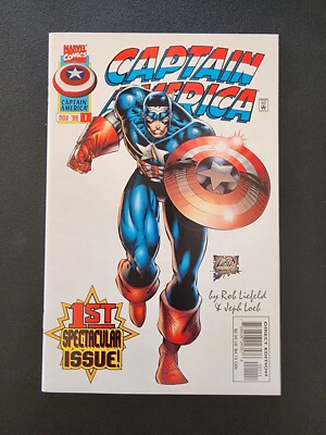 Marvel Comics Captain America #1 November 1996 1st app Rikki Barnes (a ...