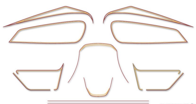 1979 Kawasaki KZ650 SR D2 Z650 Complete Decals & Pin Striping Set ...