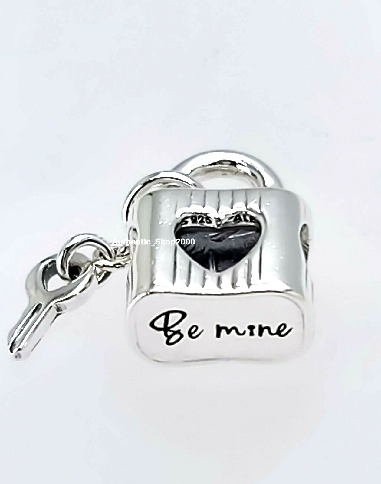 New 100% Authentic PANDORA 925 Ale Padlock & Heart Key Charm Pendant ...
