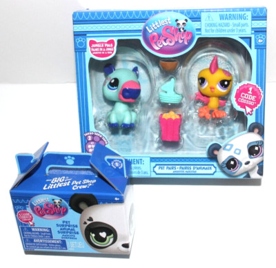 NEW Littlest Pet Shop G7 Pet Pairs Jungle Pals #90 Capybara & #91 ...