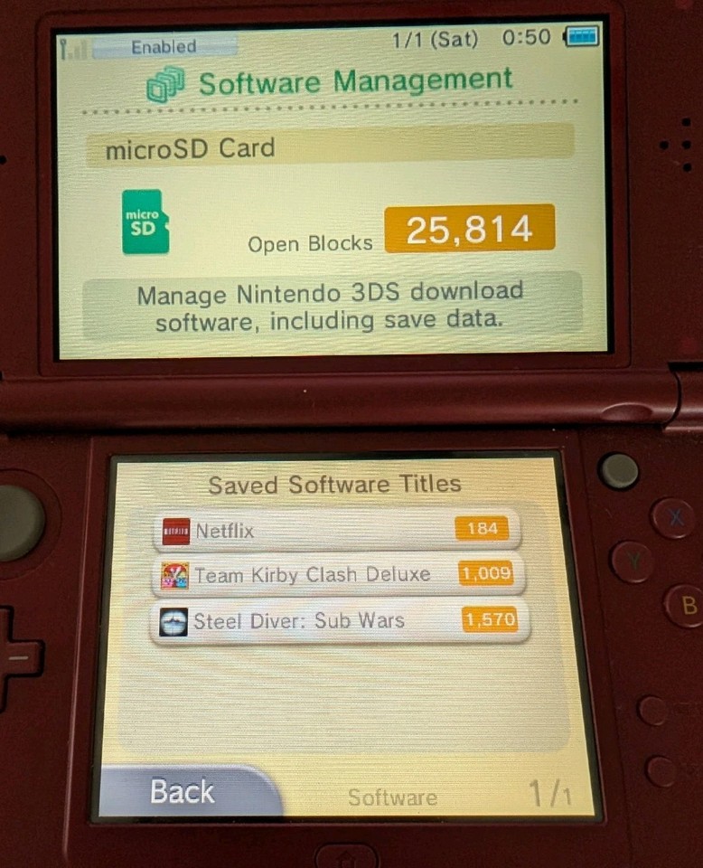 Nintendo 3DS XL Red Handheld with Stylus + Charger + Pokemon Sun Card ...