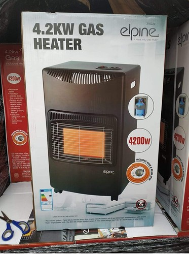 ELPINE / VOLCAN portable calor gas heater 4.2 KW butane LPG heating ...