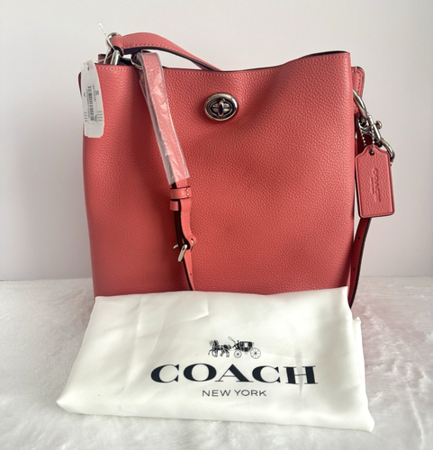 Coach Charlie Bucket Bag Bright Coral 55200 NEW 192643664043| eBay
