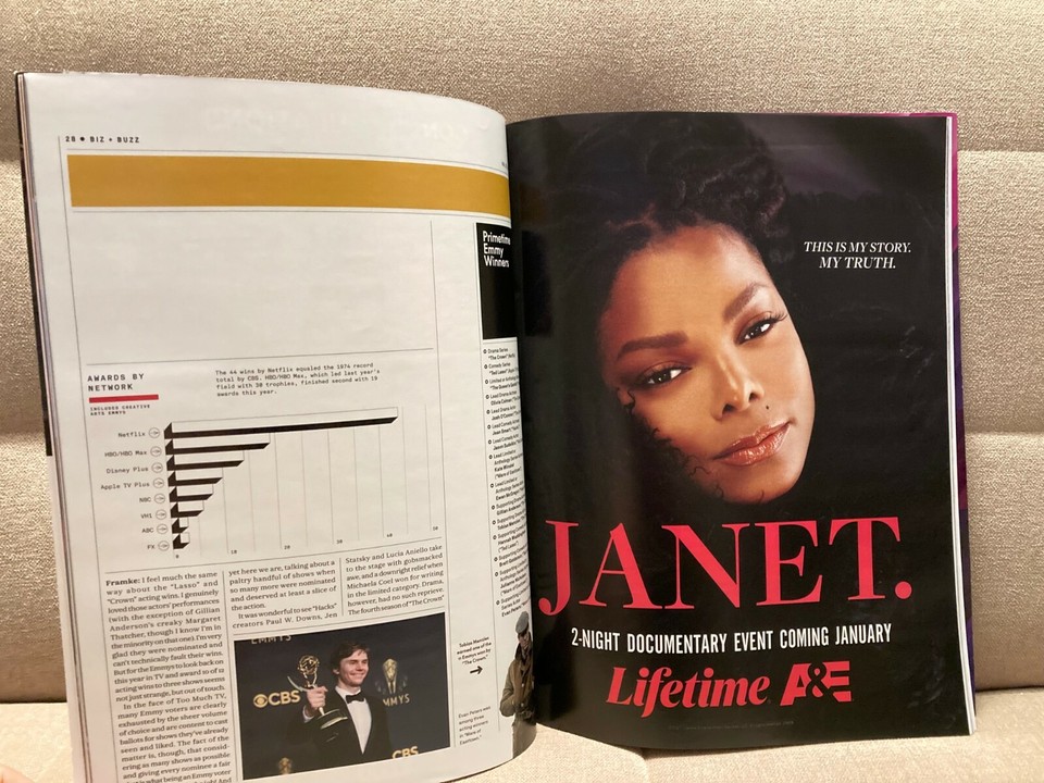 Variety Magazine 9-22-21 The Crown Josh O'Connor, Janet Jackson 2021 ...