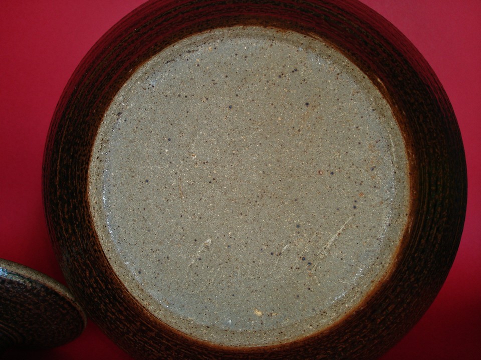 Very Large & Early JIM CONNELL Studio Pottery Covered Jar - 13 1/4"H x ...