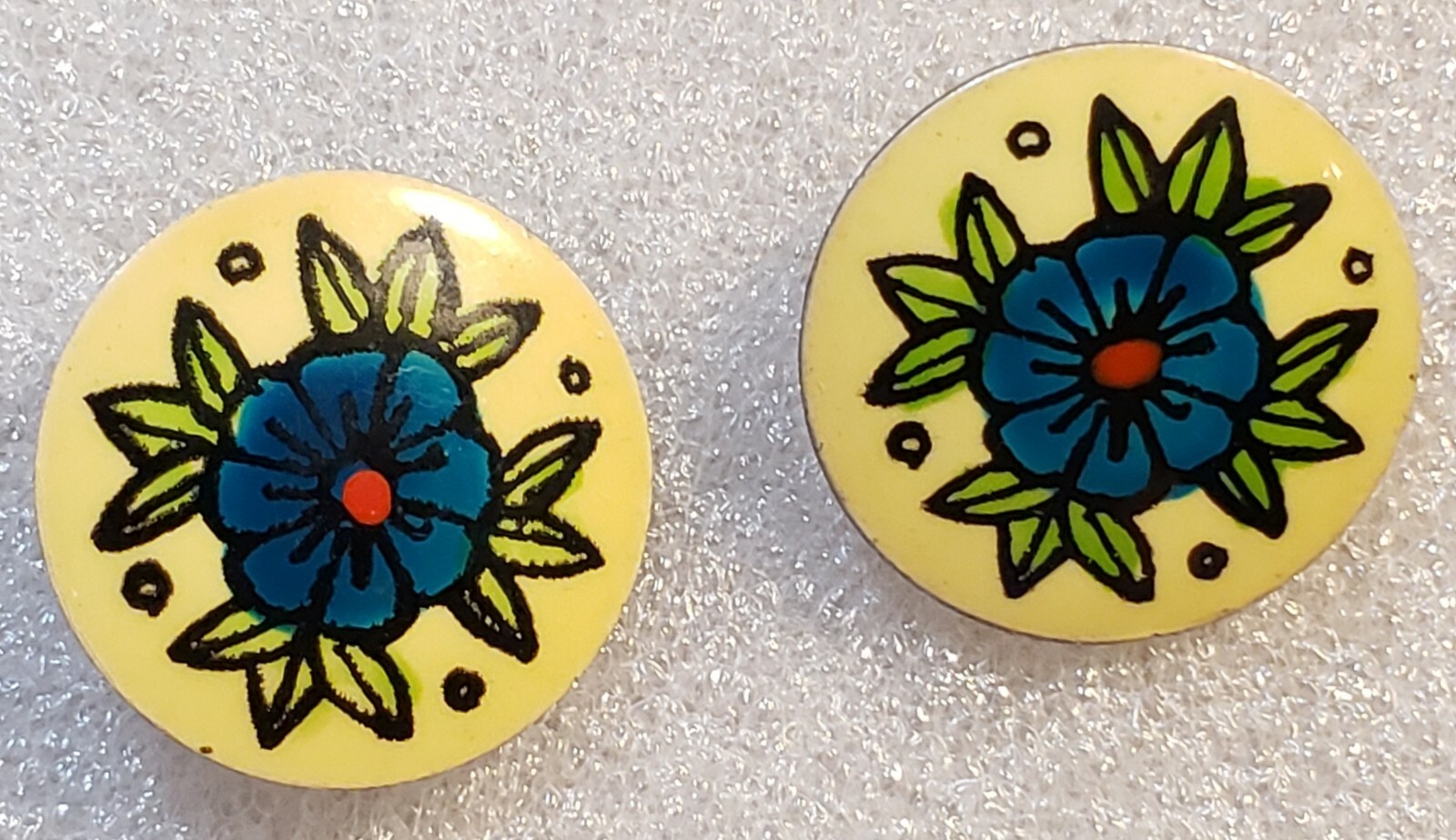 Vintage W. GERMANY Hand Painted Miniature style Blue … - Gem