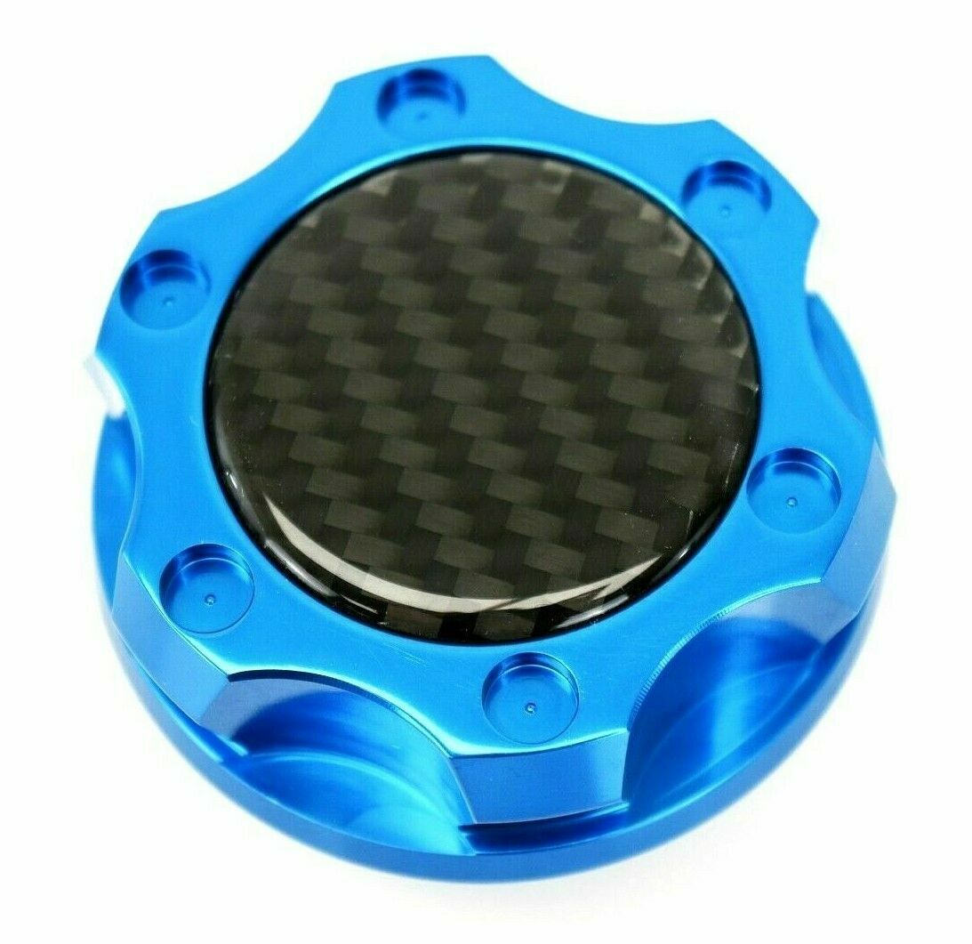 VMS RACING BLUE CARBON FIBER CNC ENGINE OIL FILLER CAP FOR 05-17 FORD ...