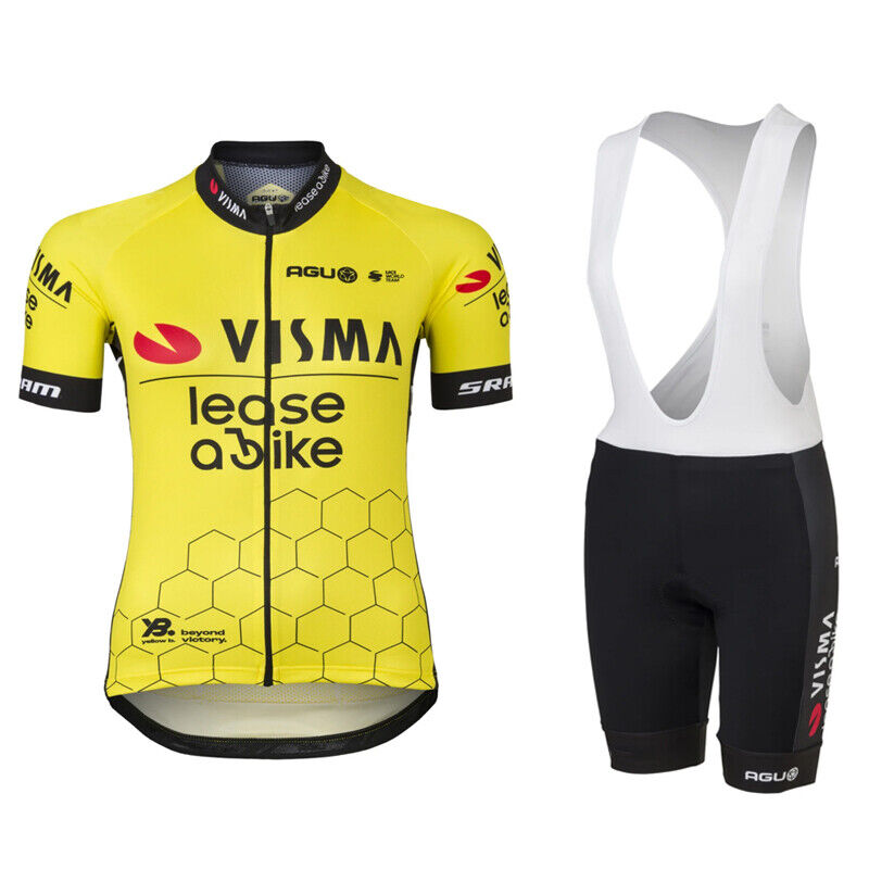Jumbo Visma 2025 Cycling Team Jersey Bib Shorts cycling Short Sleeve jersey Bibs