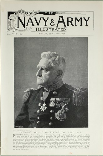 1897 PRINT ADMIRAL SIR J. DALRYMPLE HAY | eBay