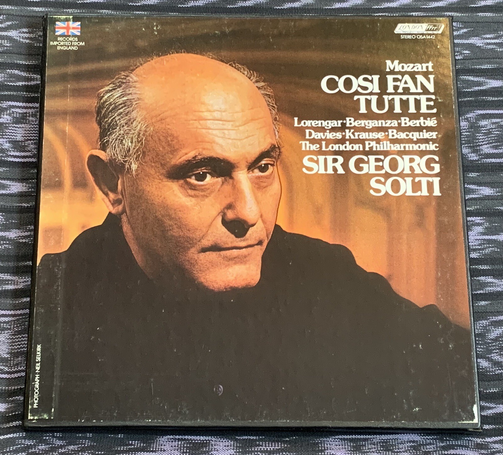 4 LP Box Set NM Mozart Cosi Fan Tutte Solti Lorengar Berganza Berbie ...