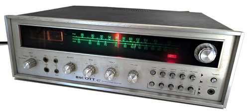 VTG HH Scott Stereomaster 477 FM-AM Stereo Receiver Silver Face ...