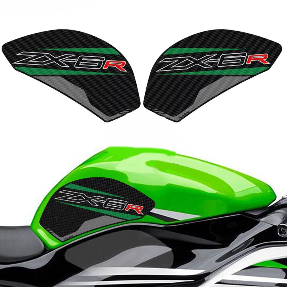 Side Tank Pad Protection For Kawasaki ZX-6R ZX6R 2009-2016 Knee Grip ...