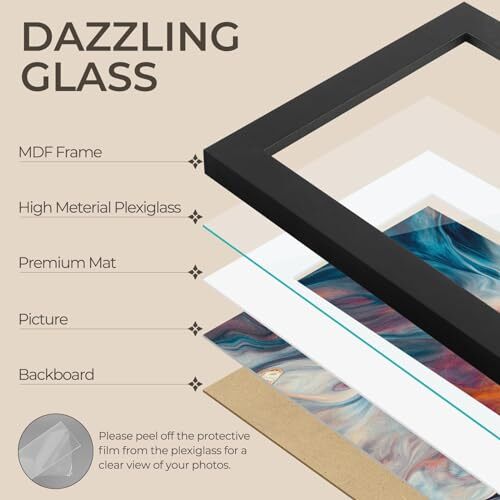 Set of 6 Gallery Wall Picture Frames Family Photo Collage 6x8 9x12 ...