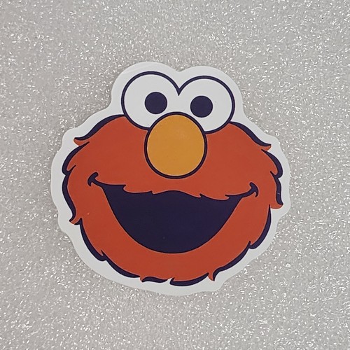 ELMO Sesame Street red monster face Sticker New 2" x 2" | eBay