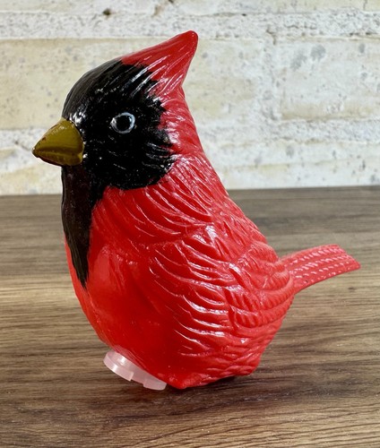 Vtg Blow Mold 15 Cardinal String Light Red Bird Covers Patio RV Camp ...