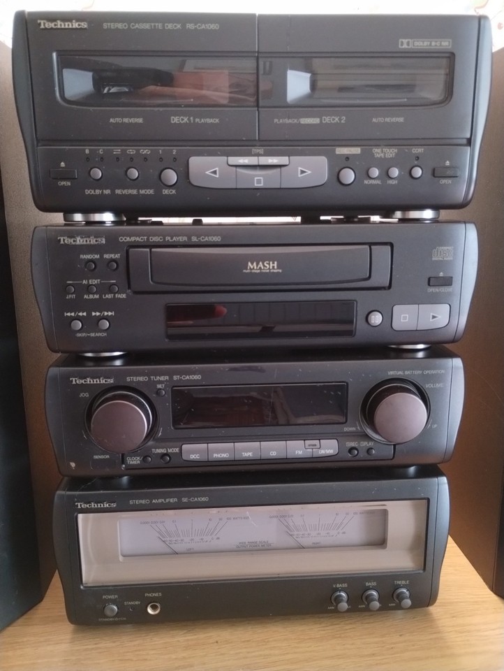Technics SC-CA1060 Vintage Seperates Stack Stereo System with speakers ...