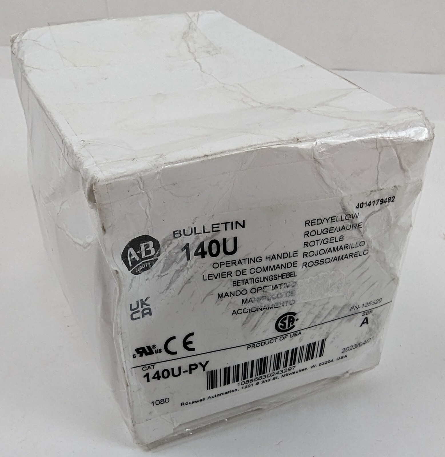 Allen-Bradley 140U-PY Rotary Door Handle Red/Yellow with Trip ...