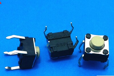 5 PCS NEW Omron Micro touch switch button 6*6*5mm button vertical B3F ...
