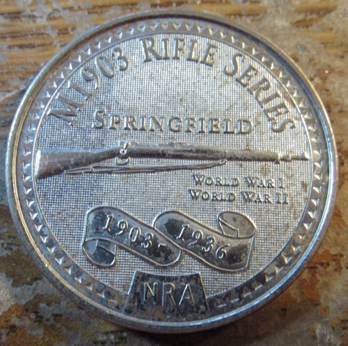 Springfield Rifle Model 1903 Token - NRA 2A National Rifle Association ...