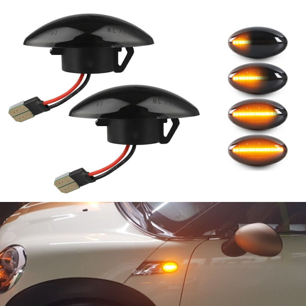 Dynamic Side Turn Signal Light Marker For BMW MINI COOPER R50 R53 2002 ...