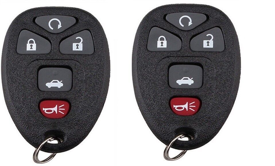 New Pair of Keyless Entry Remote Start Transmitter Fob Alarm Fits GM ...