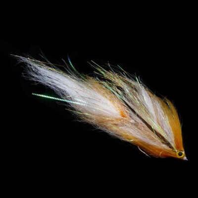 Silver Bullet, Articulated Fly, Tan/White (Bass / Pike / Musky ...