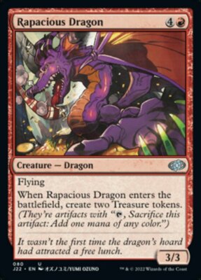 MTG-1x-Near Mint, English-Rapacious Dragon-Jumpstart 2022 | eBay