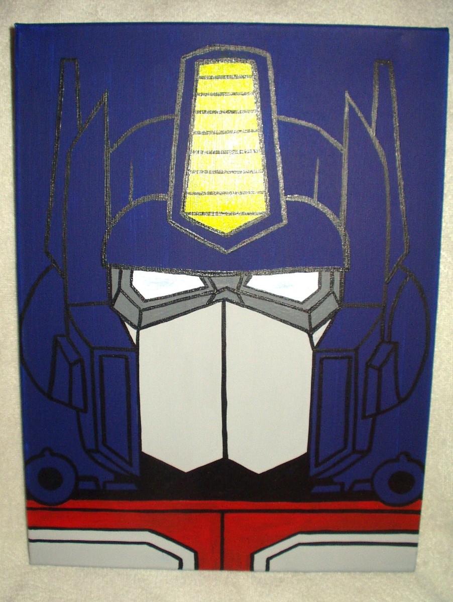 Transformers Optimus Prime Face Drawing