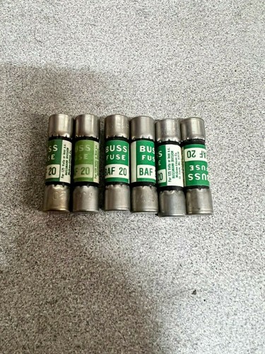 LOT OF 6 NEW NO BOX BUSS FUSE BAF20 | eBay